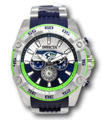 Invicta NFL Seattle Seahawks Men's 52mm Carbon Fiber Chronograph Watch ...
