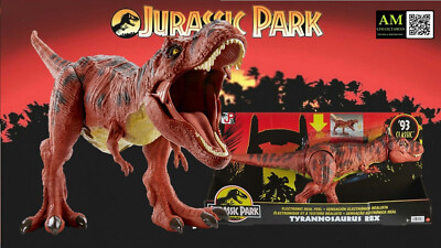 JURASSIC PARK 93 CLASSIC - T. REX ELECTRONIC REAL FEEL ACTION FIGUR ...