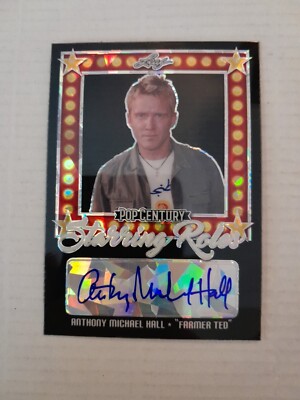 Anthony Michael Hall /5 Black Ice SR Autograph Card 2021 Leaf Pop ...