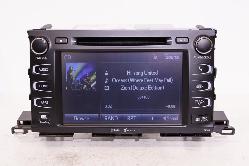 2014 - 2019 Toyota Highlander OEM Navigation RADIO UNIT Touch Screen ...