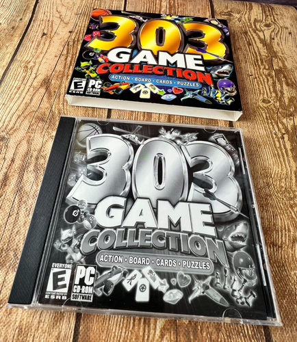 303 Game Collection PC CD ROM Software For Action, Board, Cards, Puzzle ...
