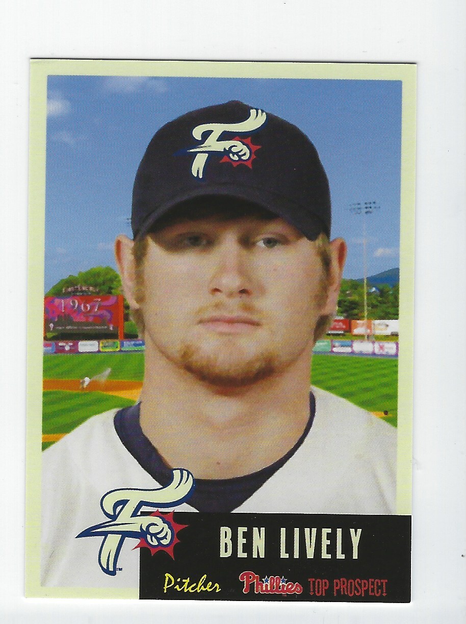 2015 Reading Fightin' Phils Top Prospect Ben Lively | eBay