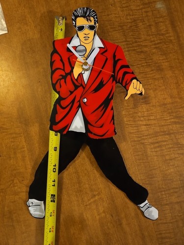Elvis Presley Pendulum Swinging Legs Clock in the Blue Plaid Vintage ...