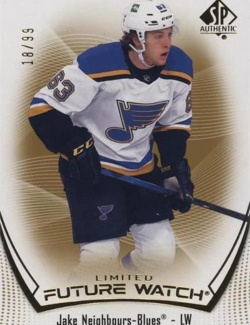 2021-22 SP Authentic - Future Watch Jake Neighbours #146 Limited Gold ...