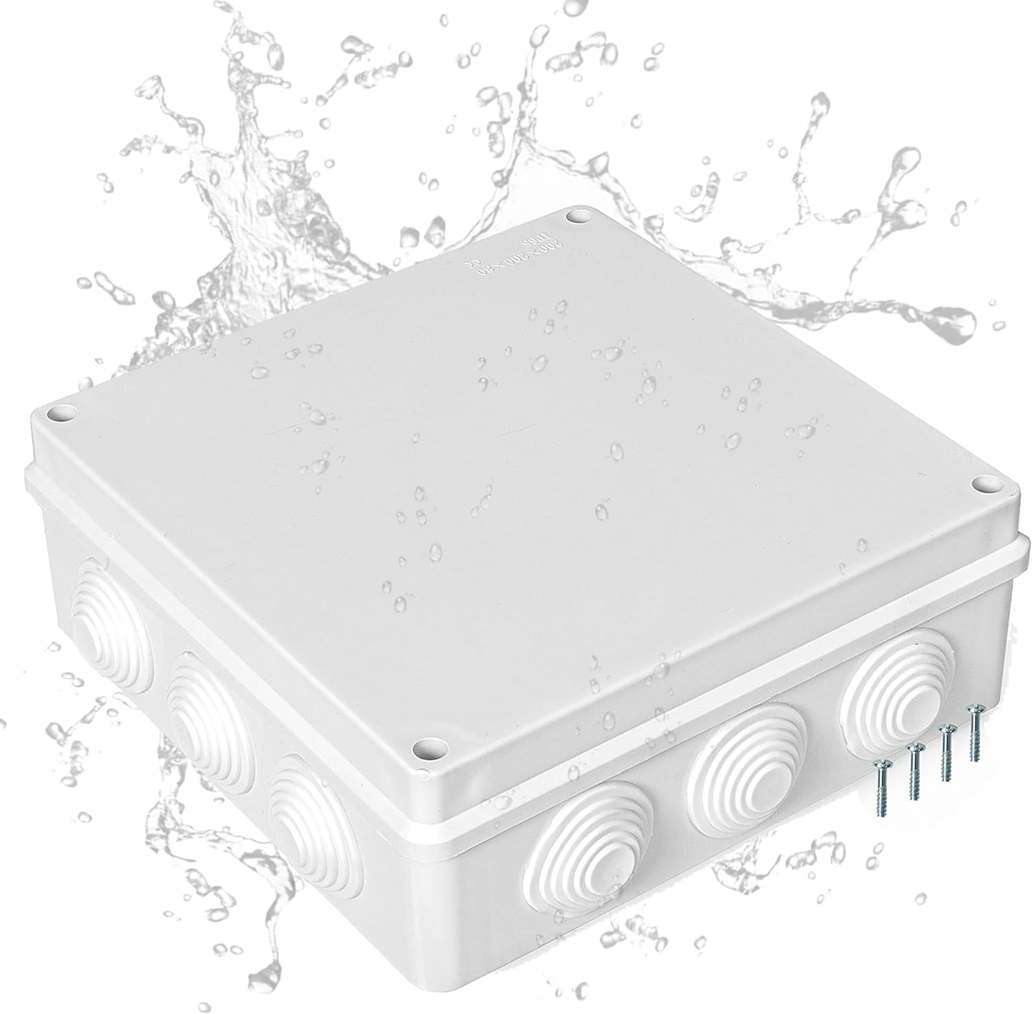 Outdoor Electrical Junction Box, 8 X 8 Inch Waterproof Electrical Boxes ...