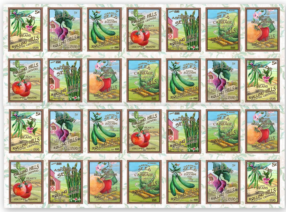 Vintage Vegetable Seed Packet Clip Art Vintage Cartoon Seed Packet