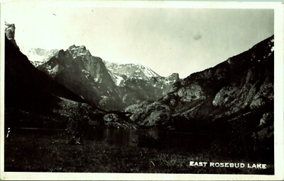 RPPC East Rosebud Lake Beartooth Mountains Montana Real Photo Postcard ...