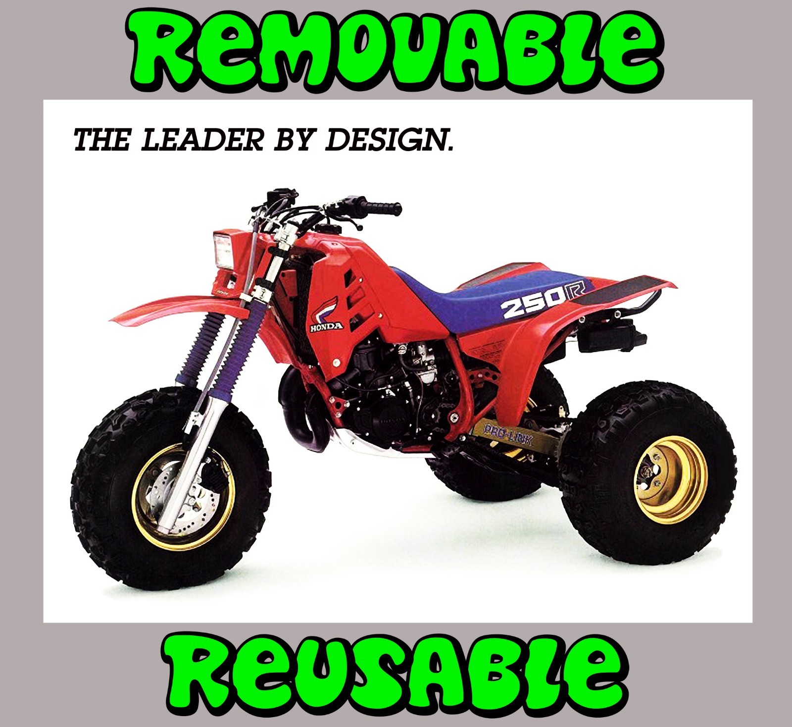 1985 Honda ATC 250R Wall Decal Sticker Removable/Reusable | eBay