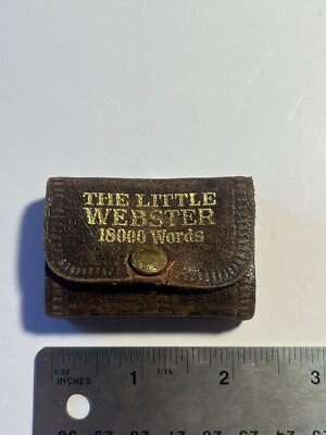 The Little Webster 18000 Words ~ Mini Leather Dictionary ~ Souvenir ...