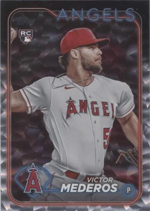 2024 Topps Series 1 - Victor Mederos #270 Silver Crackle Foil (RC) for ...