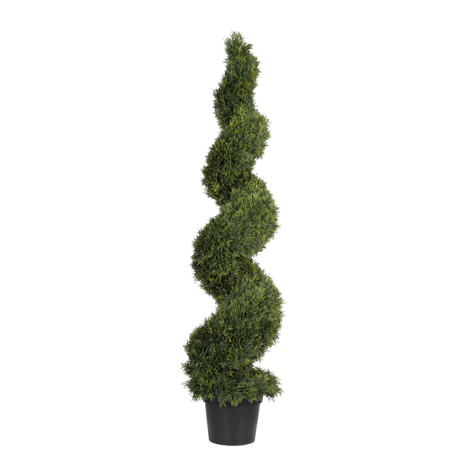 Artificial 90cm - 175cm Cedar Spiral Topiary Tree Premium Conifer ...