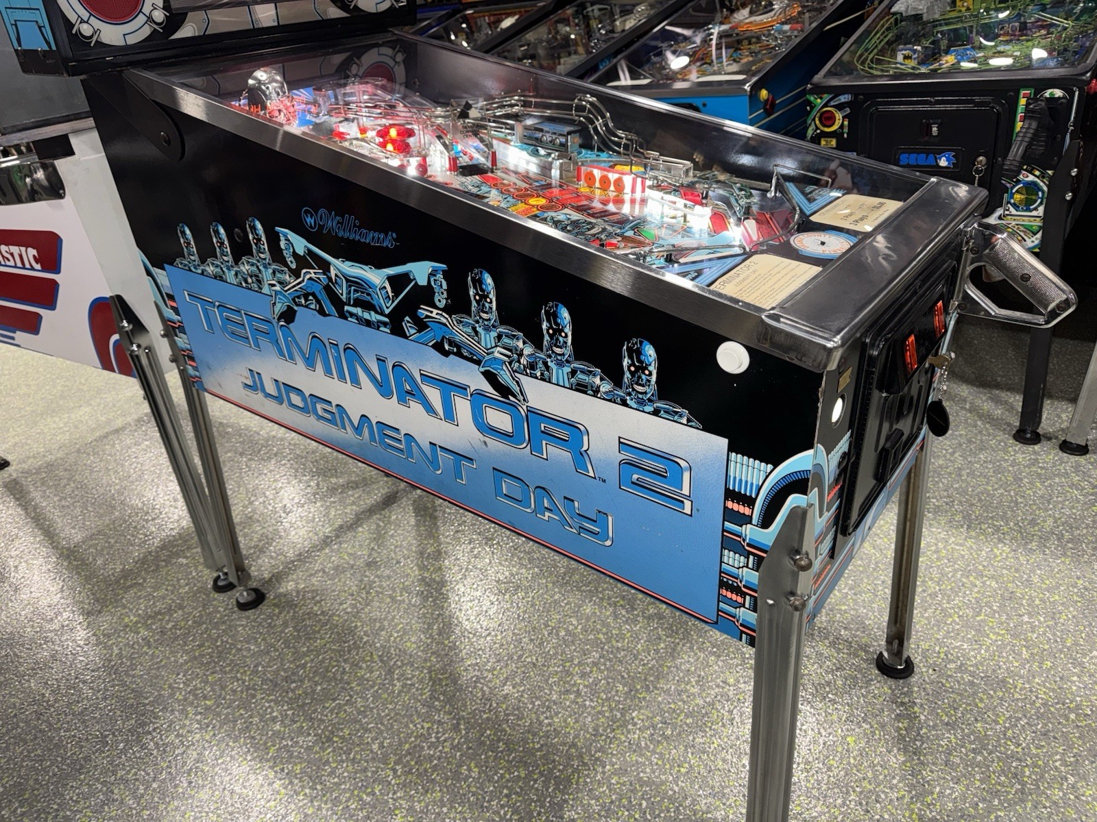 Terminator 2 Pinball Machine Williams 1991 Orange County Pinballs FREE ...