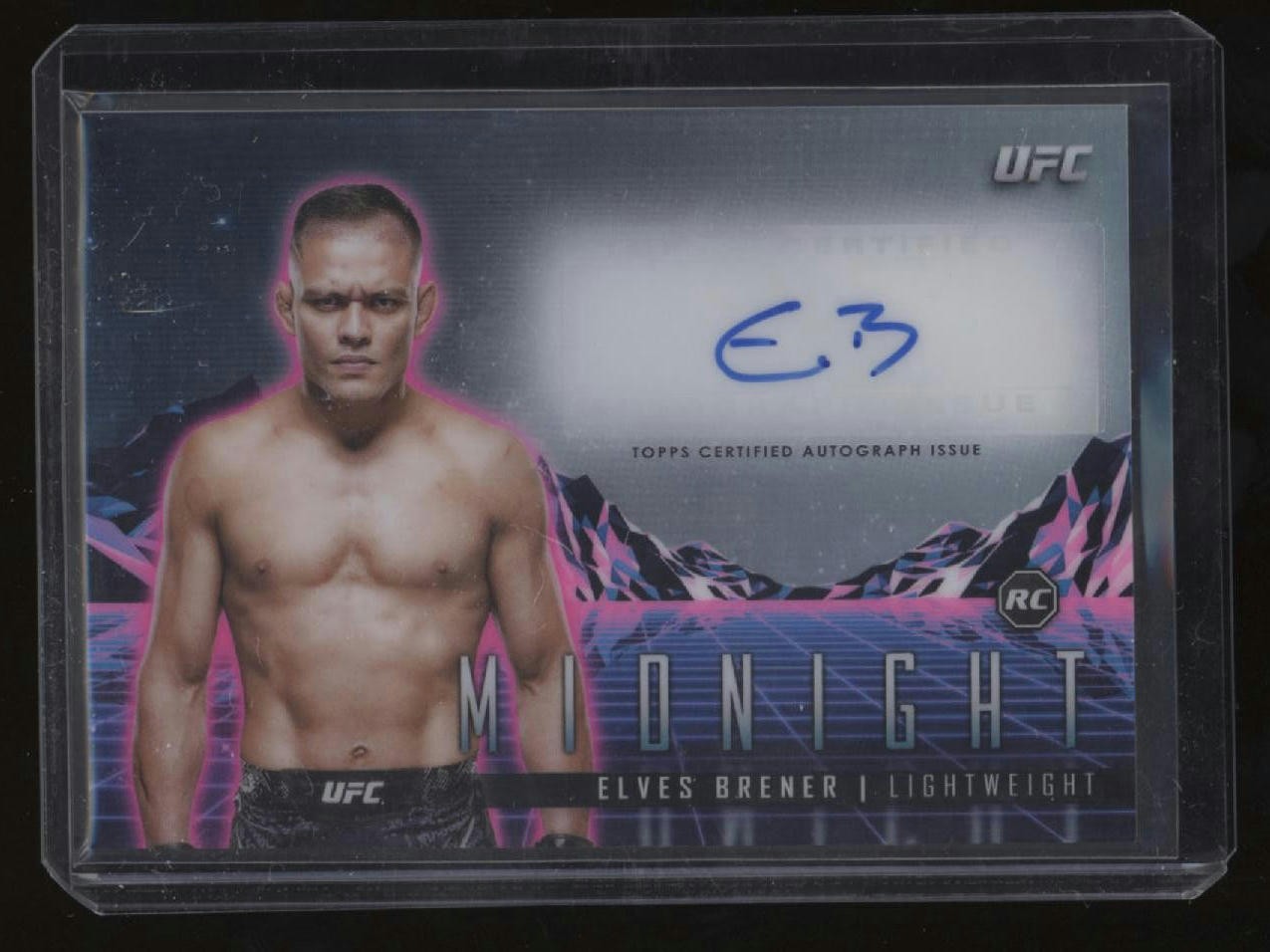 Elves Brener 2024 Topps Midnight UFC #HS-EBR Horizon Signatures Price ...