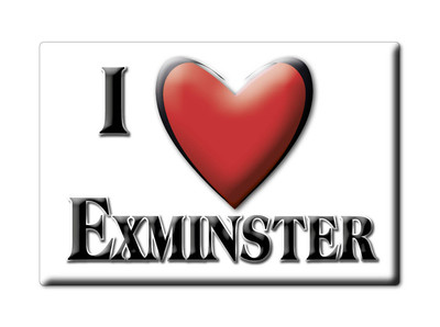 Exminster, Devon, England - Fridge Magnet I Love Souvenir Uk Gift Idea ...