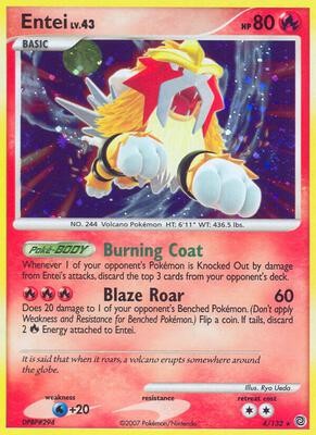 Entei #4 - Secret Wonders - Holo Rare Reverse - NM | eBay