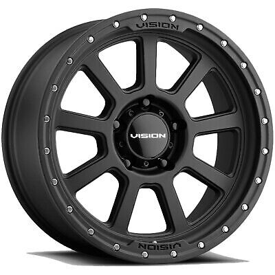 4-Vision 350 Ojos 17x9 5x5.5" -12mm Satin Black Wheels Rims 17" Inch | eBay