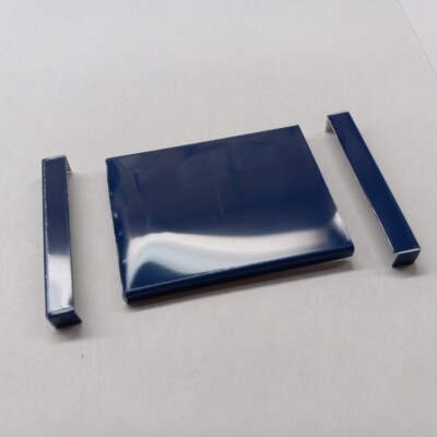 Corvette C7 2014-2019 3Pc FUSE BOX LID COVER Blue Aluminum engine dress ...