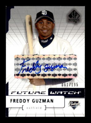 2004 SP Authentic Future Watch Autograph 195 #183 Freddy Guzman FW /195 ...