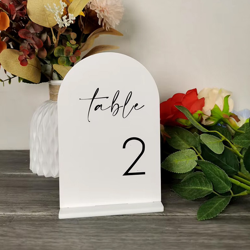 Wedding Table Numbers with Stands Party Table Numbers Wedding Reception ...