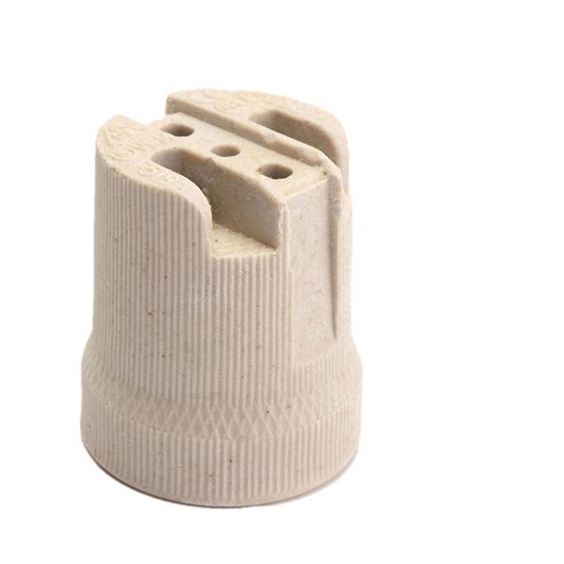 CERAMIC Porcelain ES27 E27 EDISON SCREW Heat Bulb Lamp Holder Lamp ...