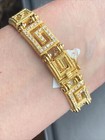 Vintage Diamond Bracelet Estate Fine Jewelry Pre-Owned Greek Key Gate ...