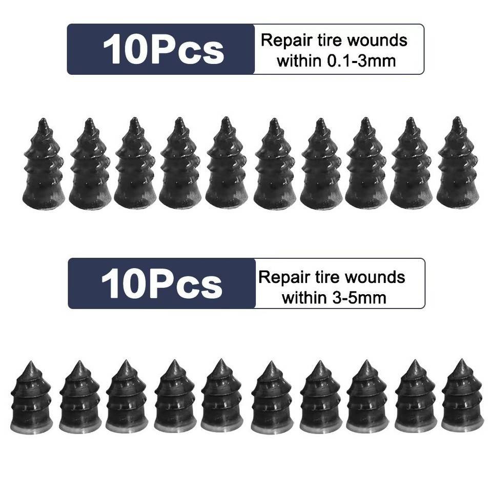 Tire Repair Screw in Rubber Plug Nail Car Tyre Puncture Repair Kit Off ...
