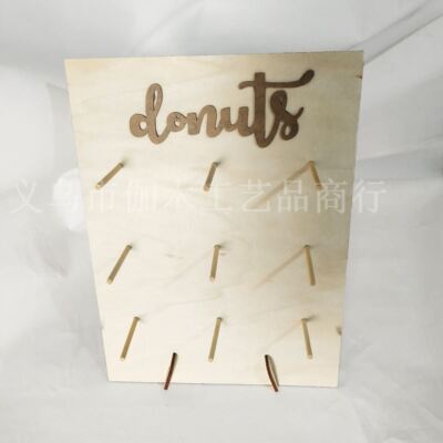 Wooden Doughnut Rack Storage Board Donut Wedding Birthday Party Baby ...