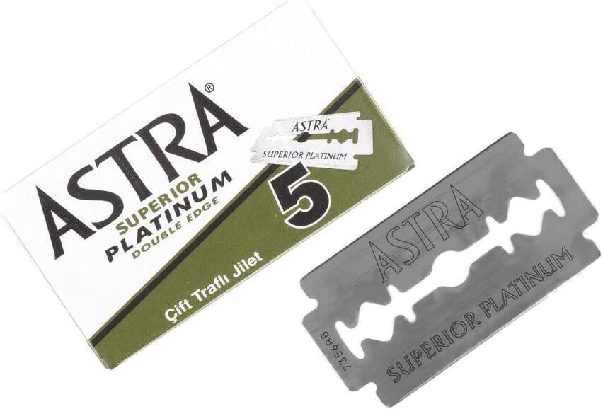 100 Astra Superior Premium Platinum Double Edge Safety Razor Blades 100 ...