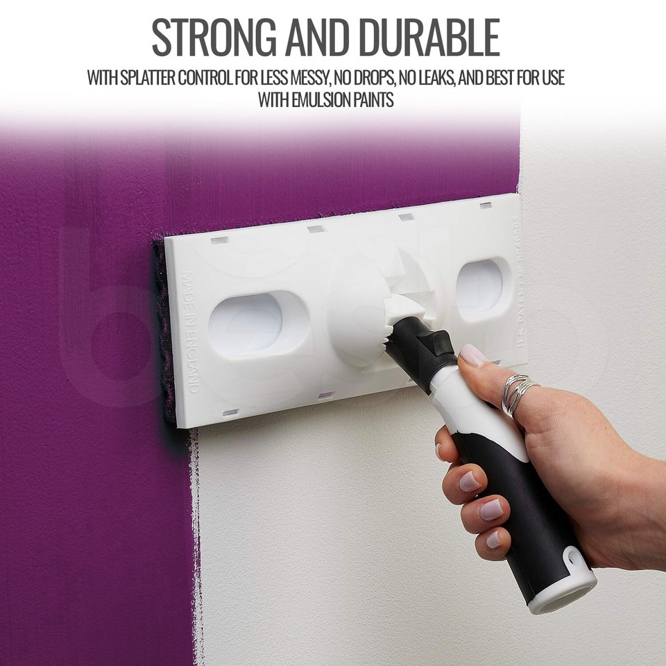 Paint Pad Set 5 Part Foam Paint Painting Pad Handle Tray Set Kit DIY ...