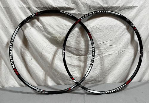 (2) Novatec Dragon 32-Hole Black Aluminum 29er Mountain Bike Rims Fast ...