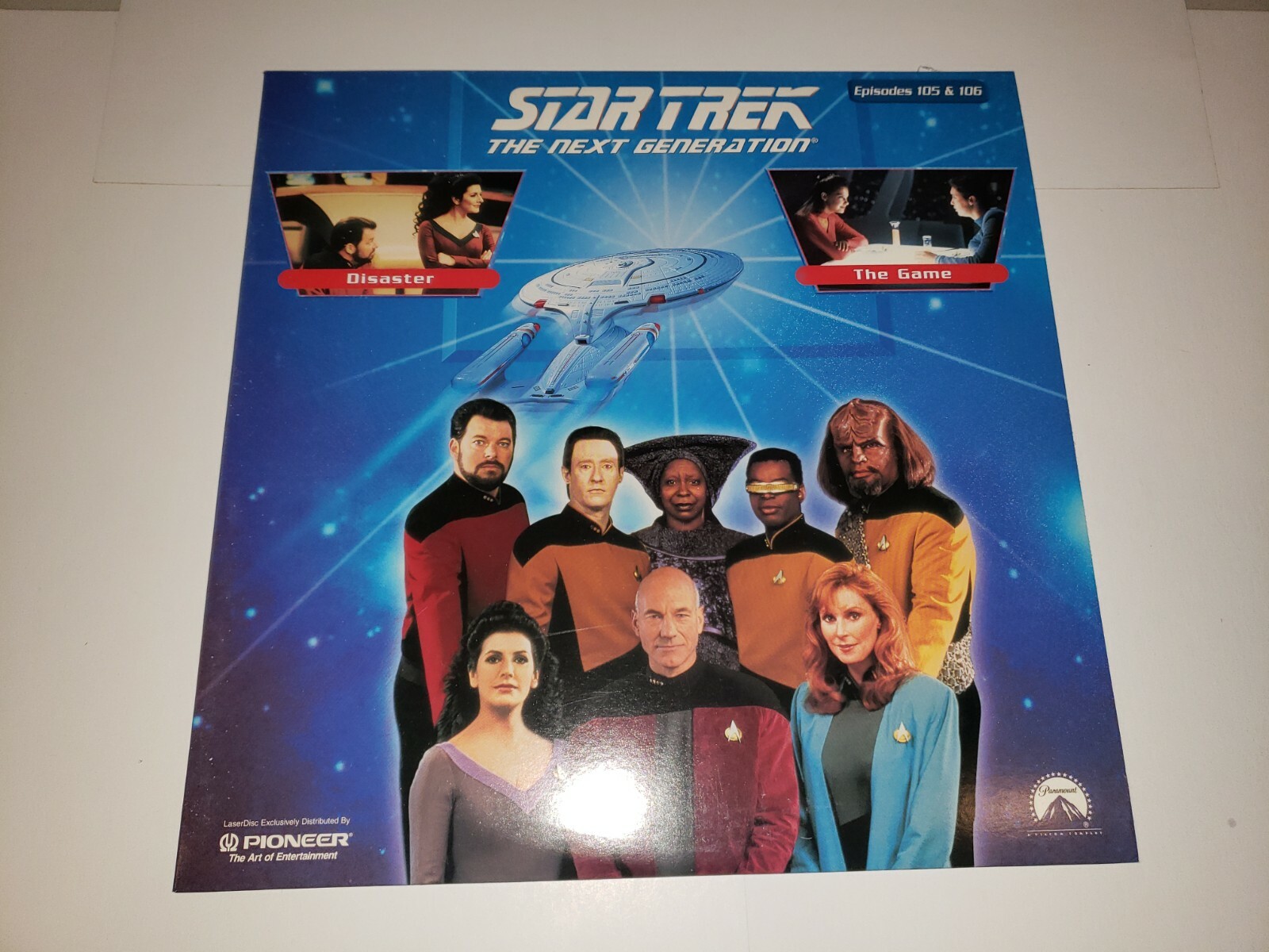 STAR TREK THE NEXT GENERATION Episodes 105 & 106 LaserDisc Laser Video ...