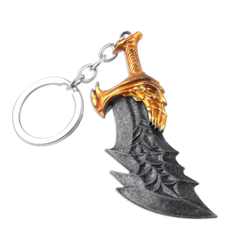 God of War Kratos Weapon Blades of Chaos Alloy Keychain Key Chains ...
