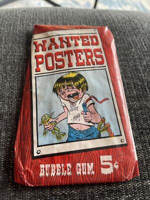 Vintage 1967 TOPPS WANTED POSTERS WAX PACK 5 Cent Rare Find Sealed | eBay