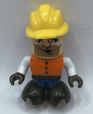 2008 Fisher Price Trio Building Blocks Figure Construction Worker ...