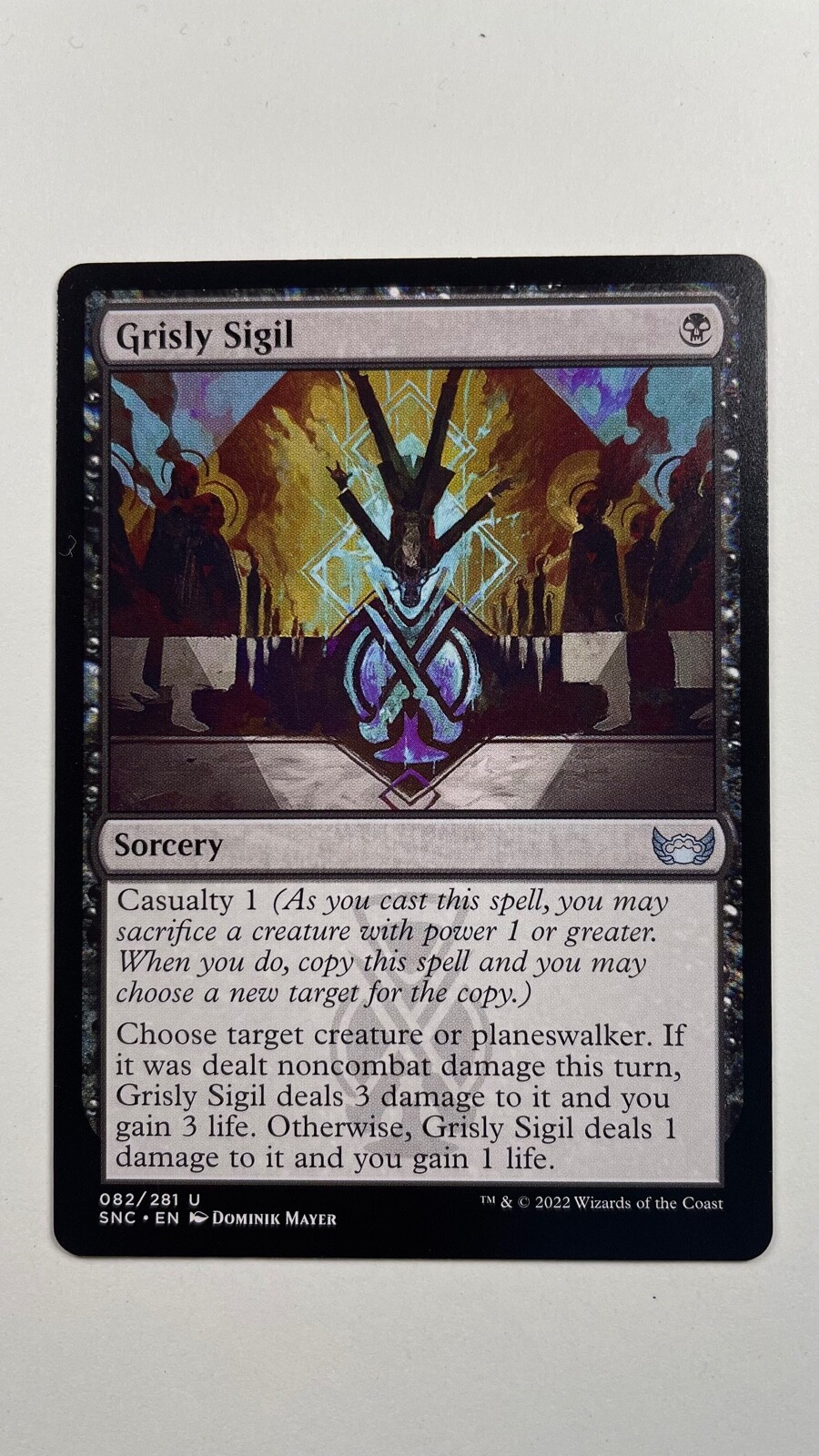MTG Streets of New Capenna Grisly Sigil 82/281 Magic the Gathering | eBay
