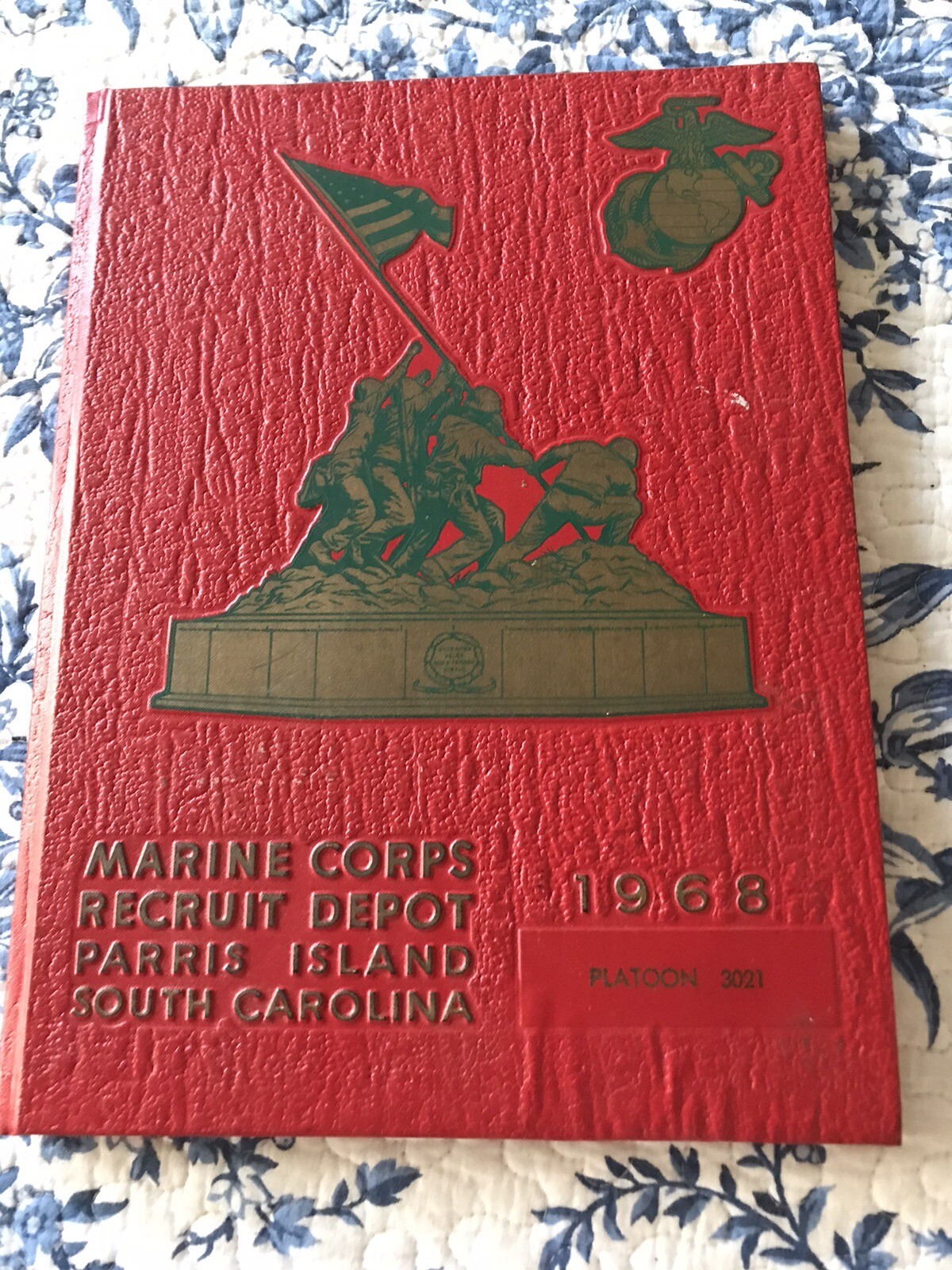 USMC Marine Corps Recruit Depot Parris Island SC 1968 Yearbook Platoon ...