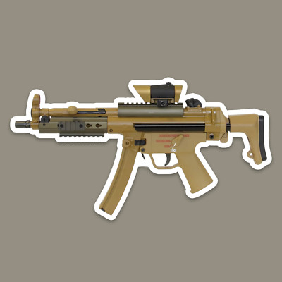 RAL HK MP5 Sticker Gun Vinyl Decal Waterproof Outdoor Safe High Resolution | eBay