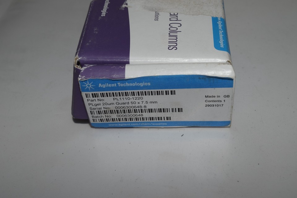 AGILENT TECHNOLOGIES GPC/SEC GUARD COLUMNS P/N PL1110-1220 (RST46 ...