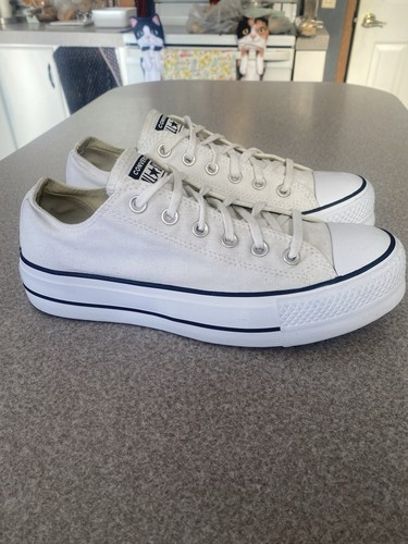 Converse Double Stack Thick Sole Cream Color Shoes Women’s Size 9.5 L👀K ...