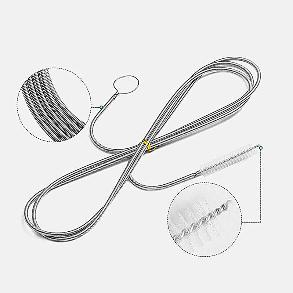 59" Universal Car Drain Dredge Sunroof Cleaning Brush Flexible Cleaning ...