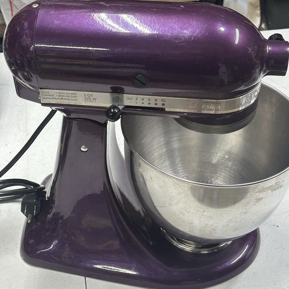 KitchenAid Artesian (RARE) Purple Stand Mixer with bowl. No Attachments ...