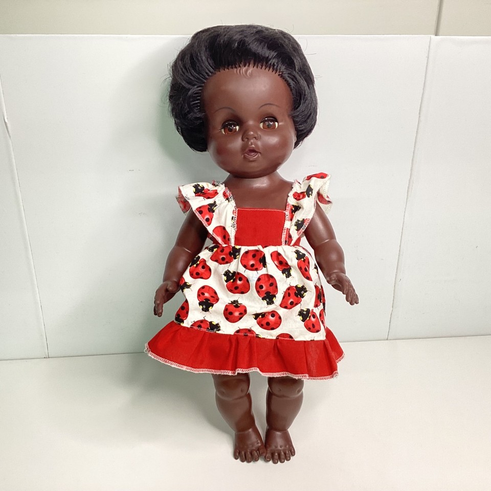 Vintage Chiltern England 45cm Baby Sleeping Doll With Ladybug Dress (K5 ...