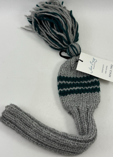 Jan Craig Headcover Gray & Green 100% wool - NEW With Tags | eBay