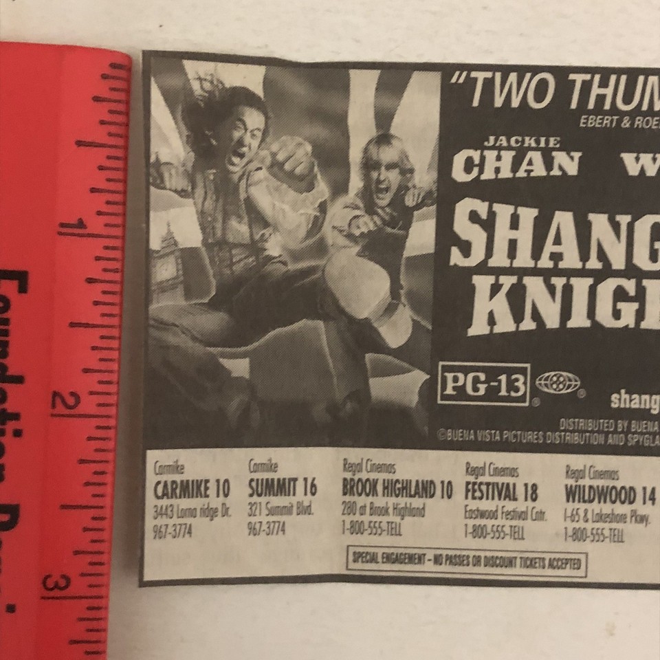 Shanghai Knights Movie Print Ad Owen Wilson Jackie Chan Tpa5 | eBay