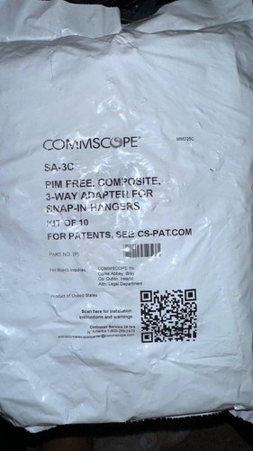 Commscope SA-3C PIM FREE COMPOSITE 3 way adapter for snap in hangers ...