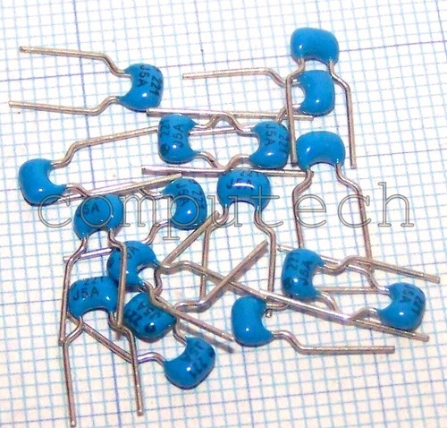 10pcs 220pF 50V 5% 221 WALLED J5A Dielectric COG Ceramic Capacitor | eBay