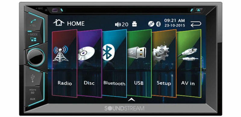 SOUNDSTREAM VR-624B DOUBLE 2 DIN CAR DVD CD MP3 PLAYER 6.2" LCD ...
