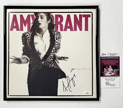 Amy Grant Signed & Framed “Unguarded” Vinyl Variant With JSA COA Baby ...