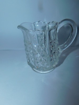 ANTIQUE EAPG GEORGE DUNCAN & SON NO 44 Button Panel GLASS childs TOY ...