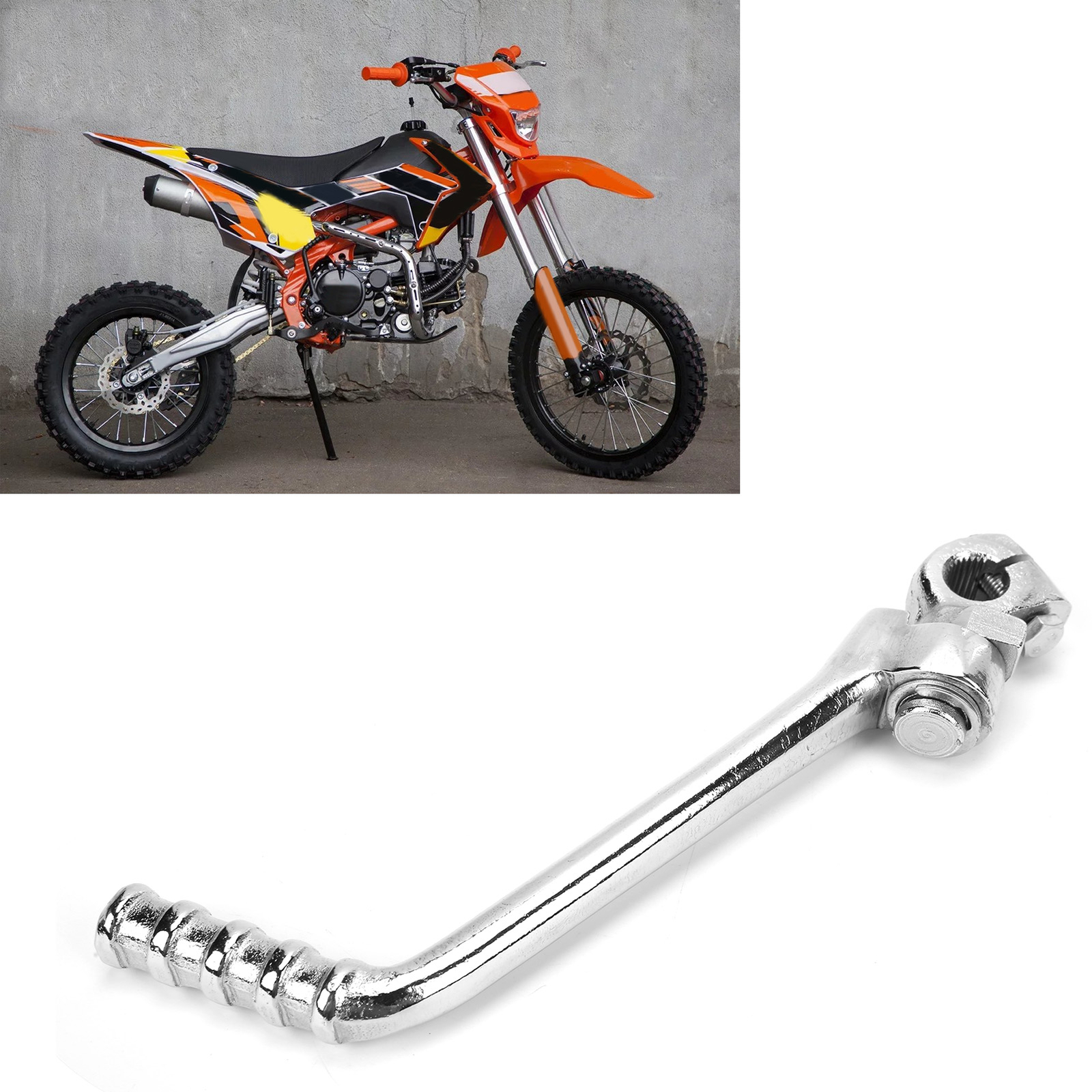 0.5in Shaft Kick Start Starter Lever For 4 Stroke 110cc 125cc 140cc ...